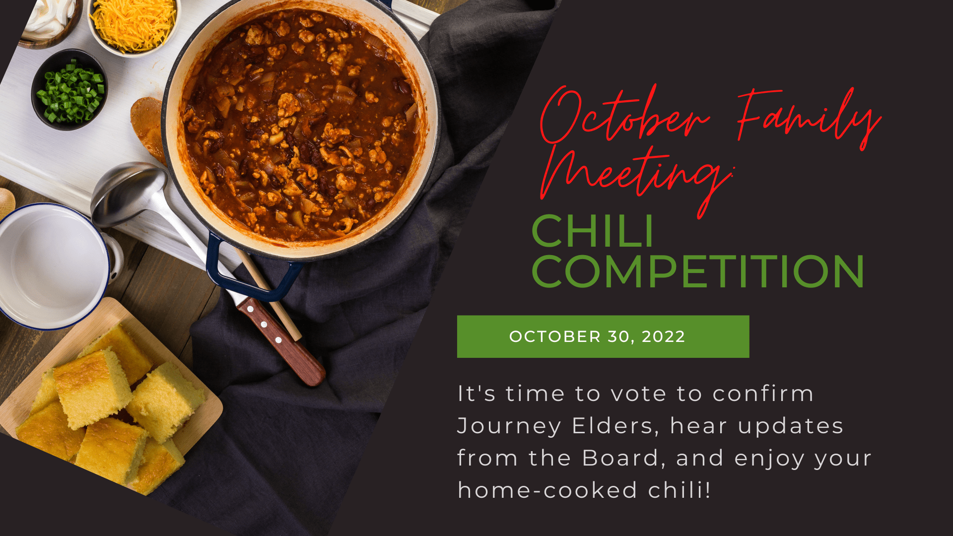 Journey Family Meeting and Chili Cookoff - Journey Bible Fellowship
