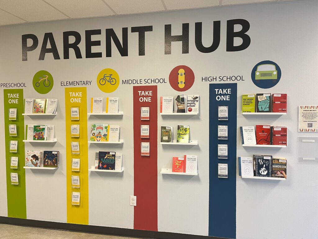 Book Tree and Parent Hub - Journey Bible Fellowship - Leander, Texas