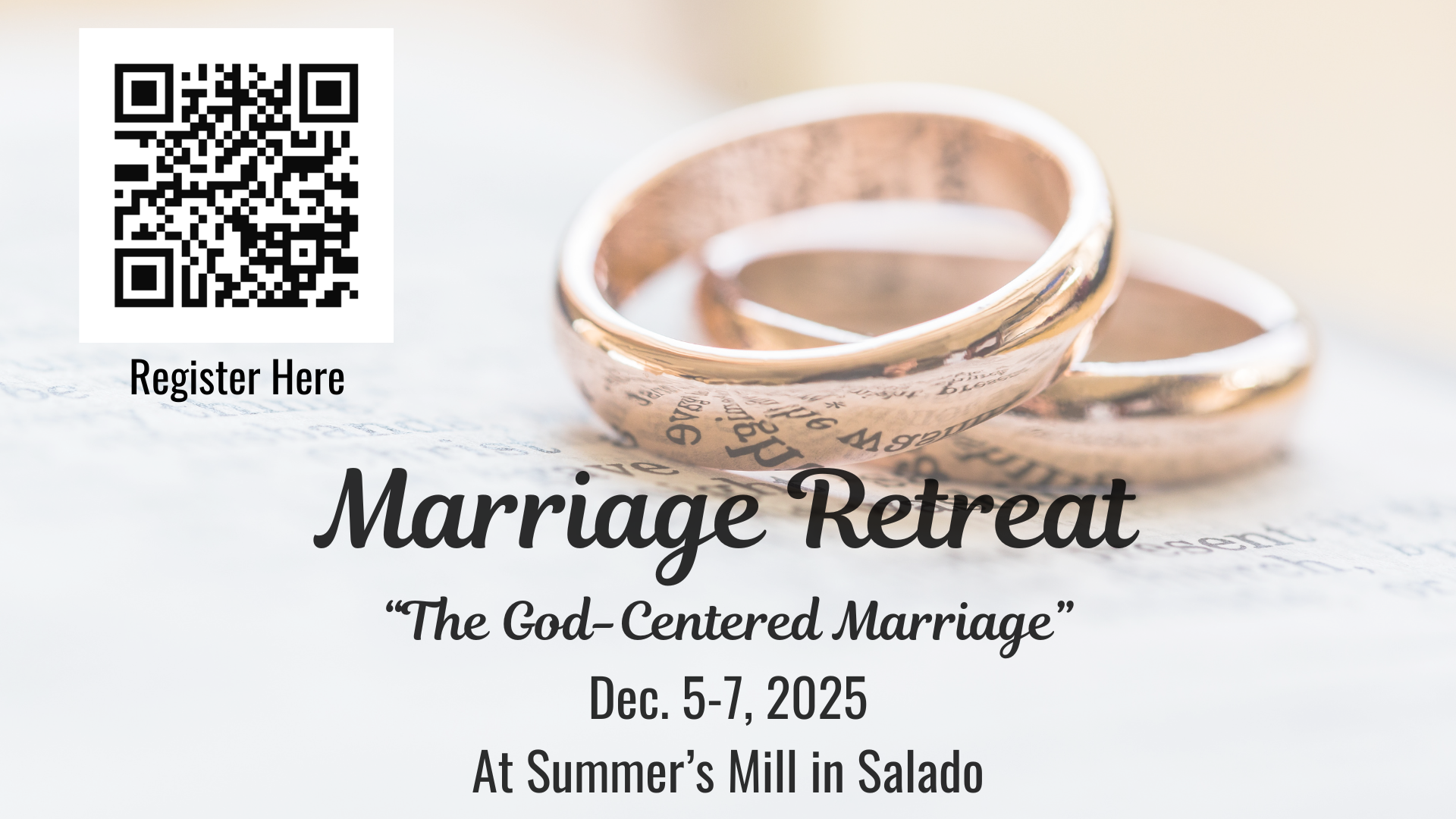 Marriage Retreat - Journey Bible Fellowship - Leander, Texas